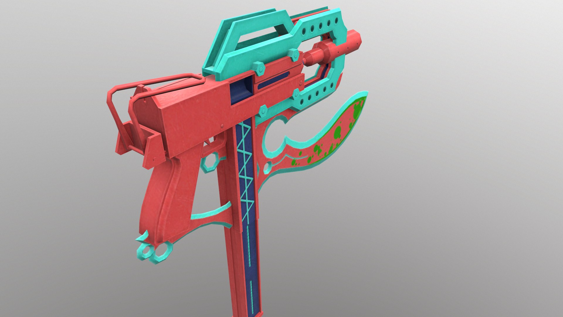 Machine Pistol Level 3 3D Model - TurboSquid 2191576