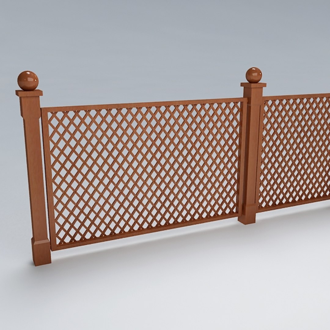 3d model fence