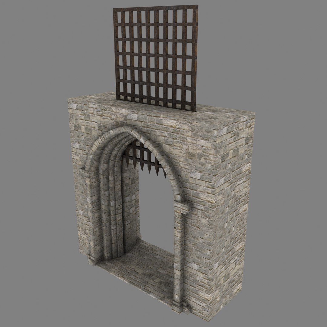 3D Gothic gate - TurboSquid 2015234