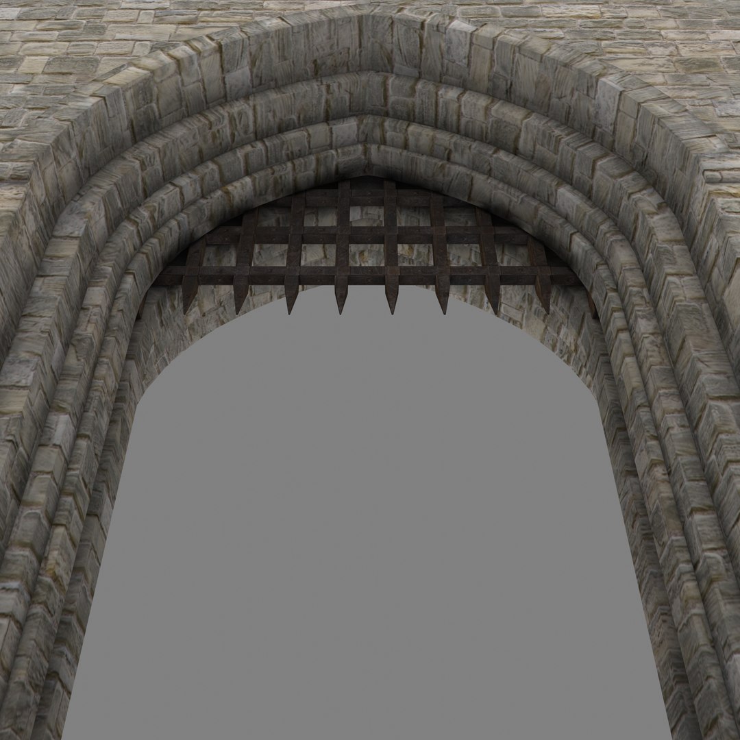 3D Gothic Gate - TurboSquid 2015234