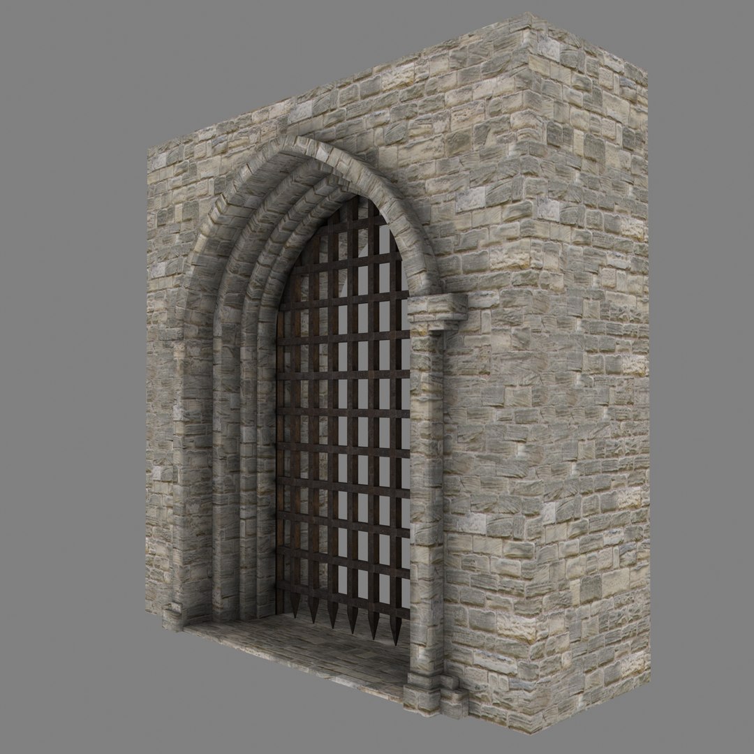 3D Gothic gate - TurboSquid 2015234