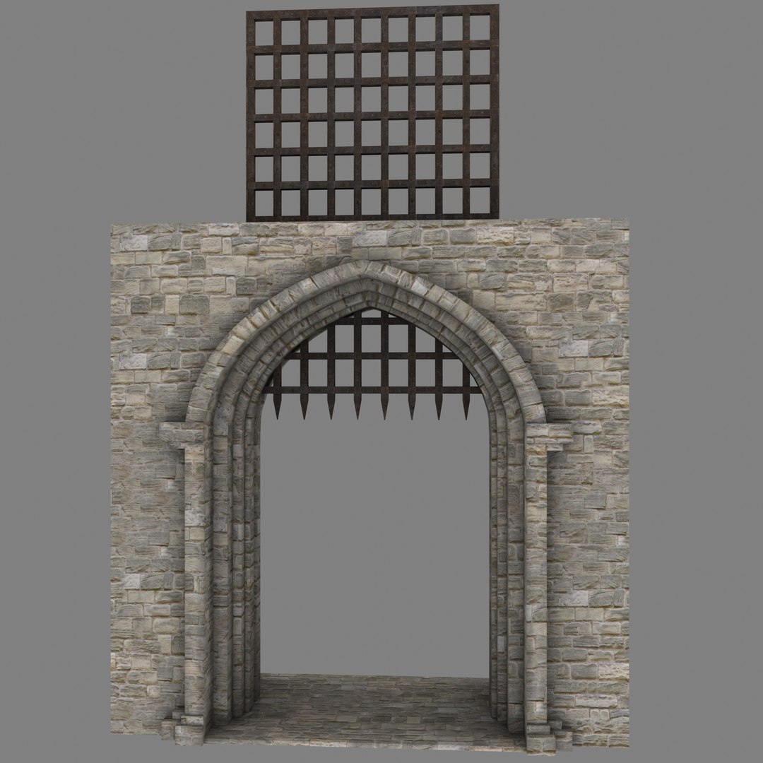 3D Gothic gate - TurboSquid 2015234