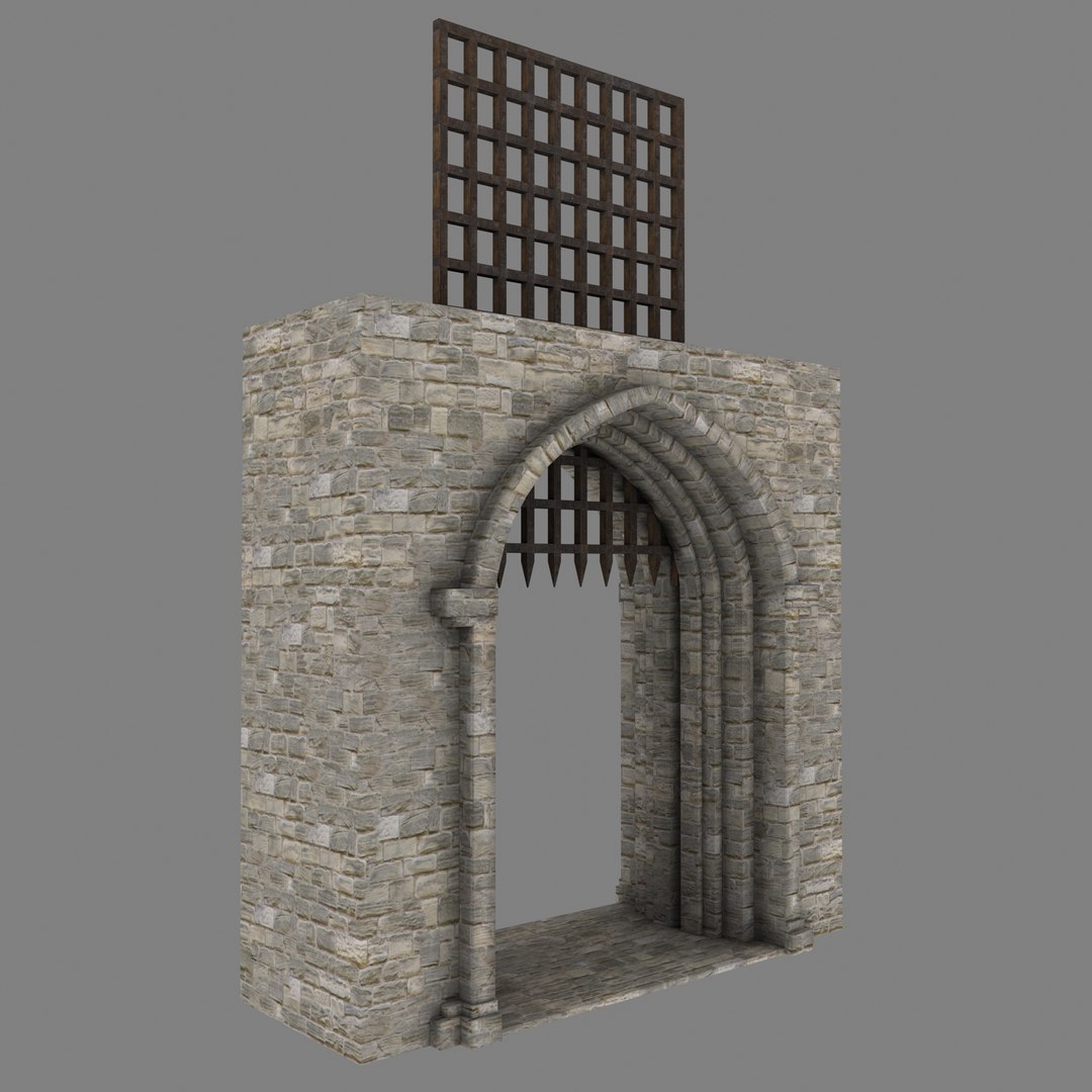 3D Gothic gate - TurboSquid 2015234