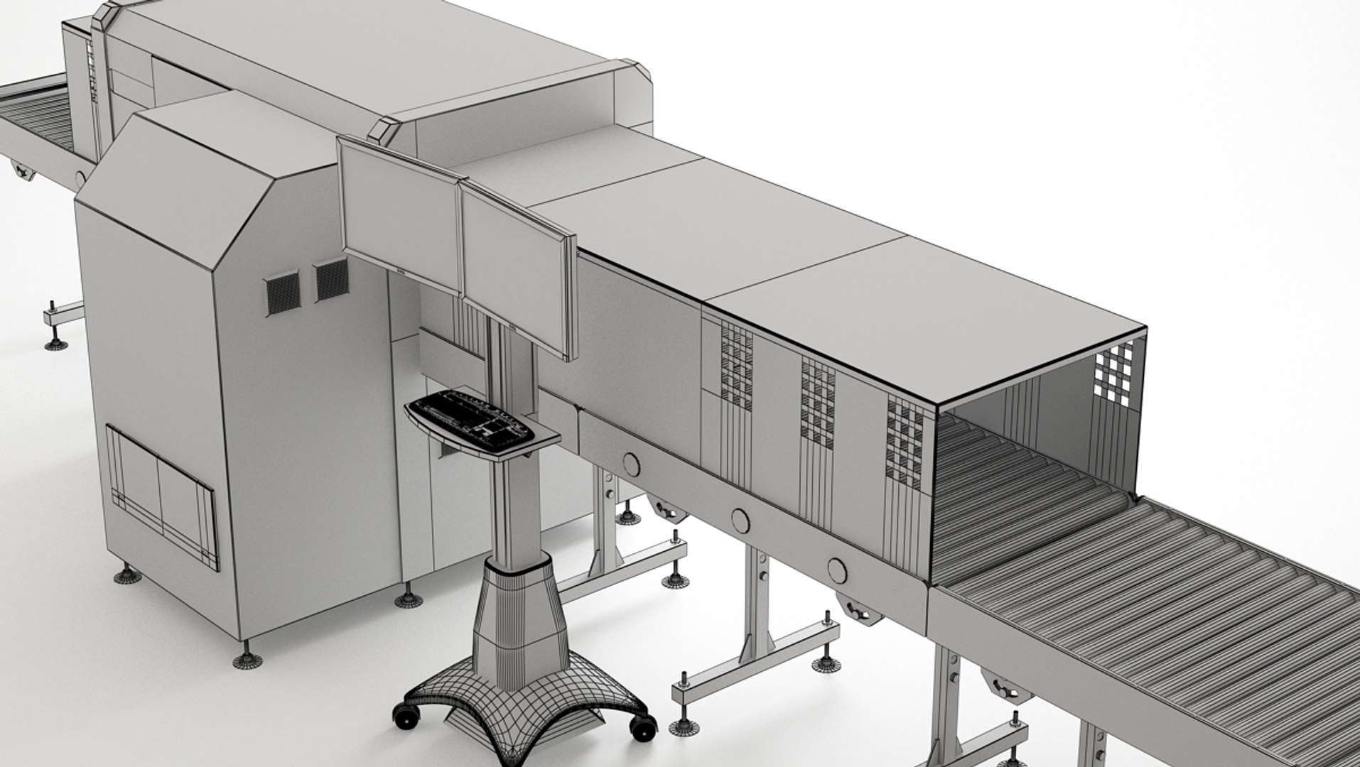3d Rapiscan X-ray Machine Model