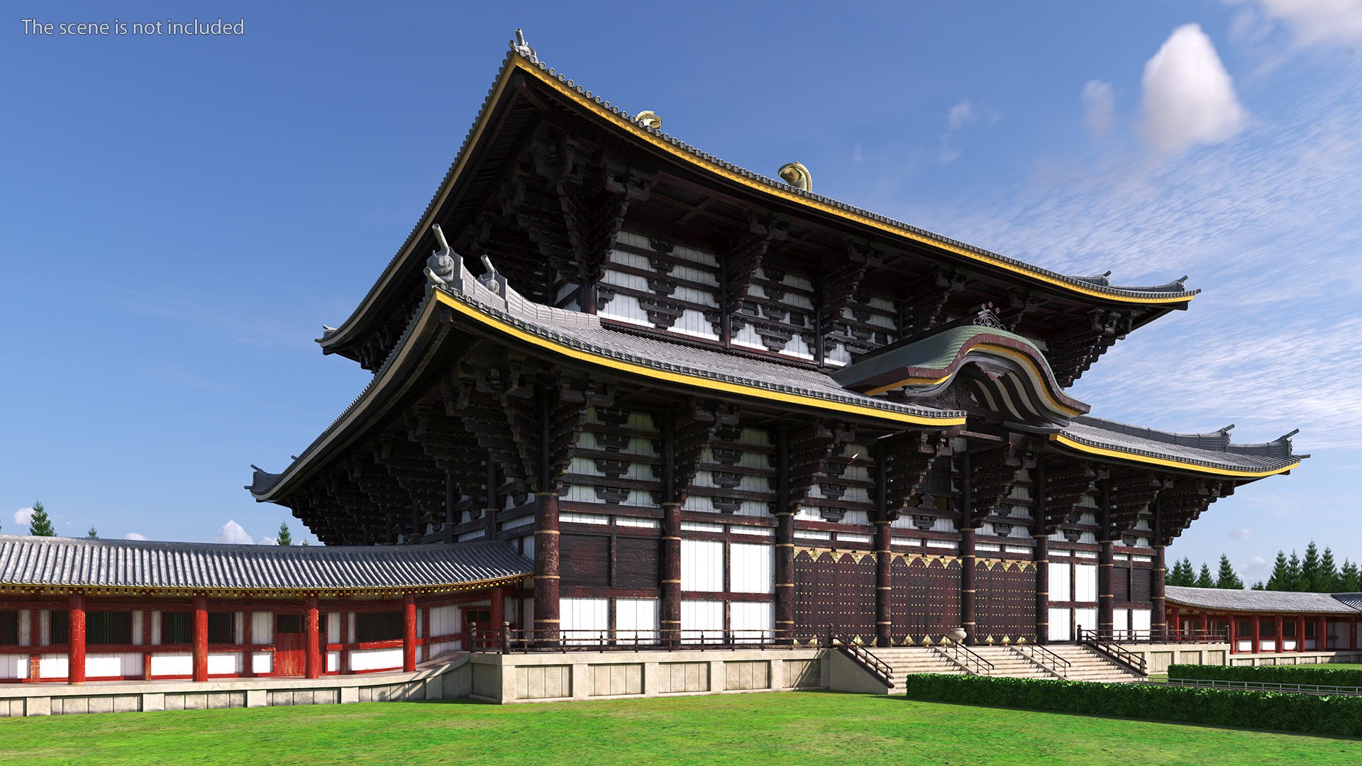 Japanese Buddhist Temple Todai Ji 3D model - TurboSquid 2161808