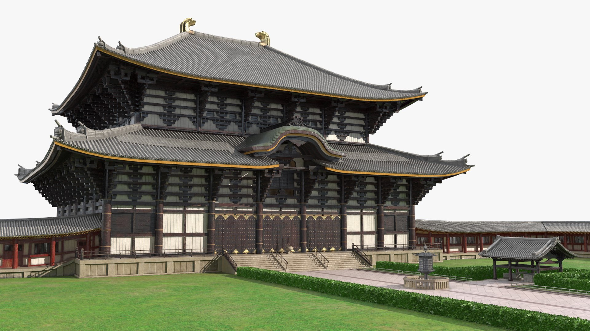 Japanese Buddhist Temple Todai Ji 3D Model - TurboSquid 2161808