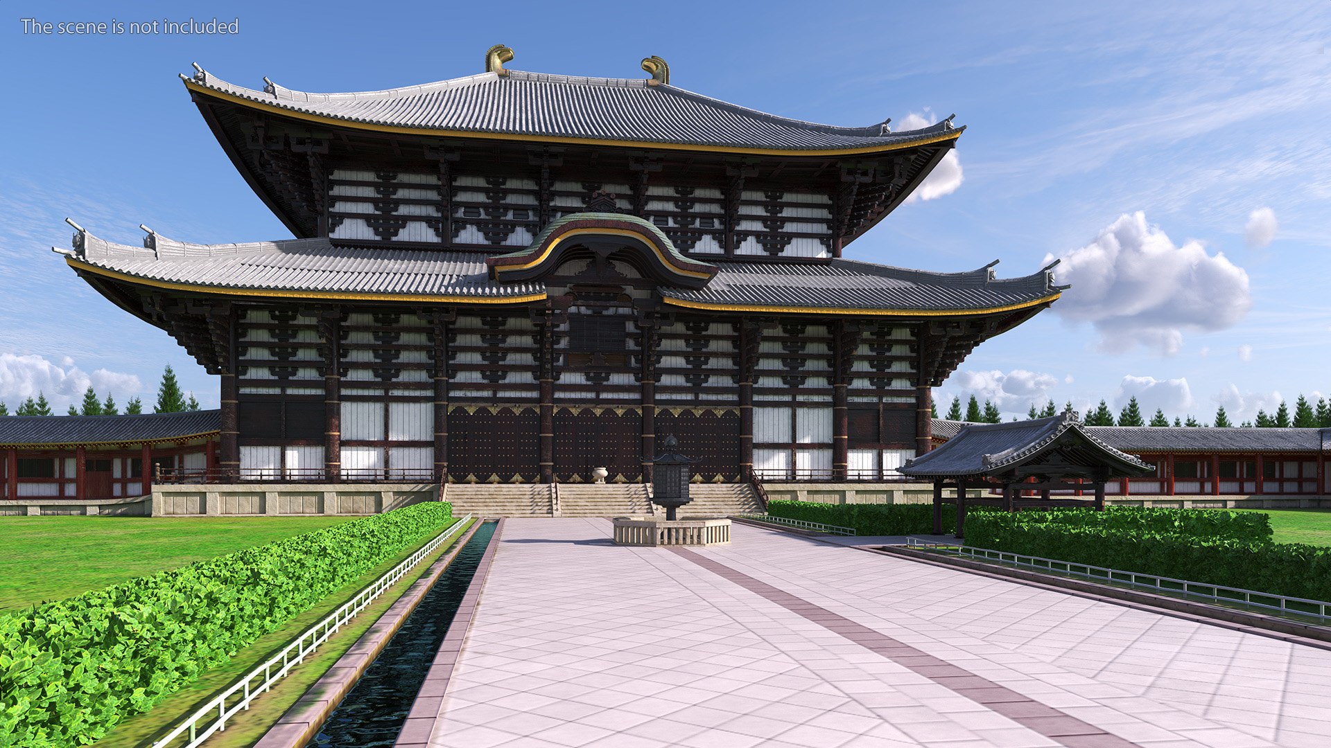 Japanese Buddhist Temple Todai Ji 3D Model - TurboSquid 2161808