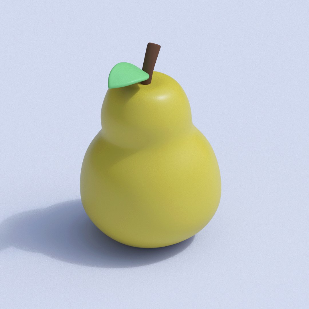 3D Stylized Pear - TurboSquid 1453189