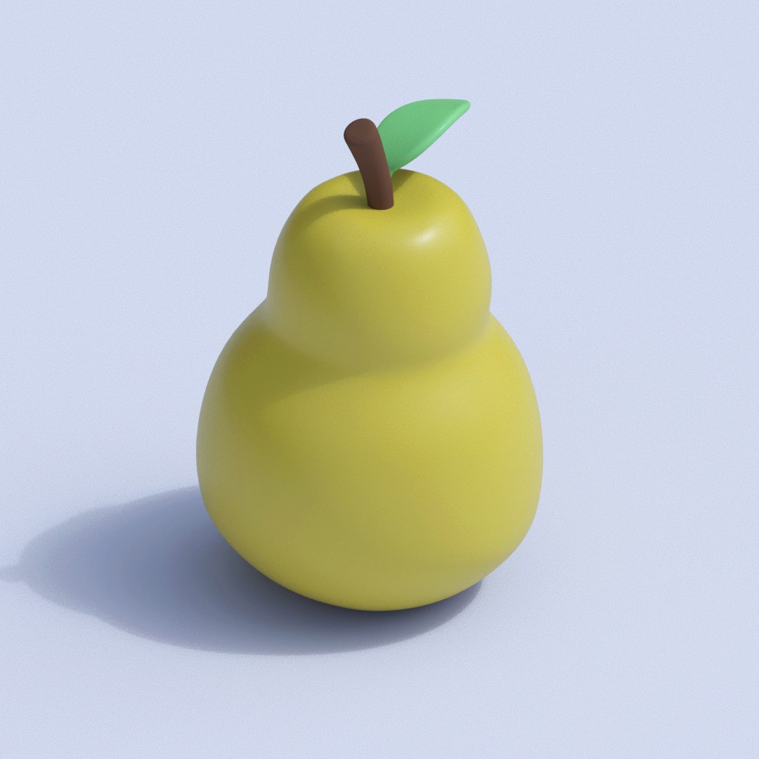 3D Stylized Pear - TurboSquid 1453189