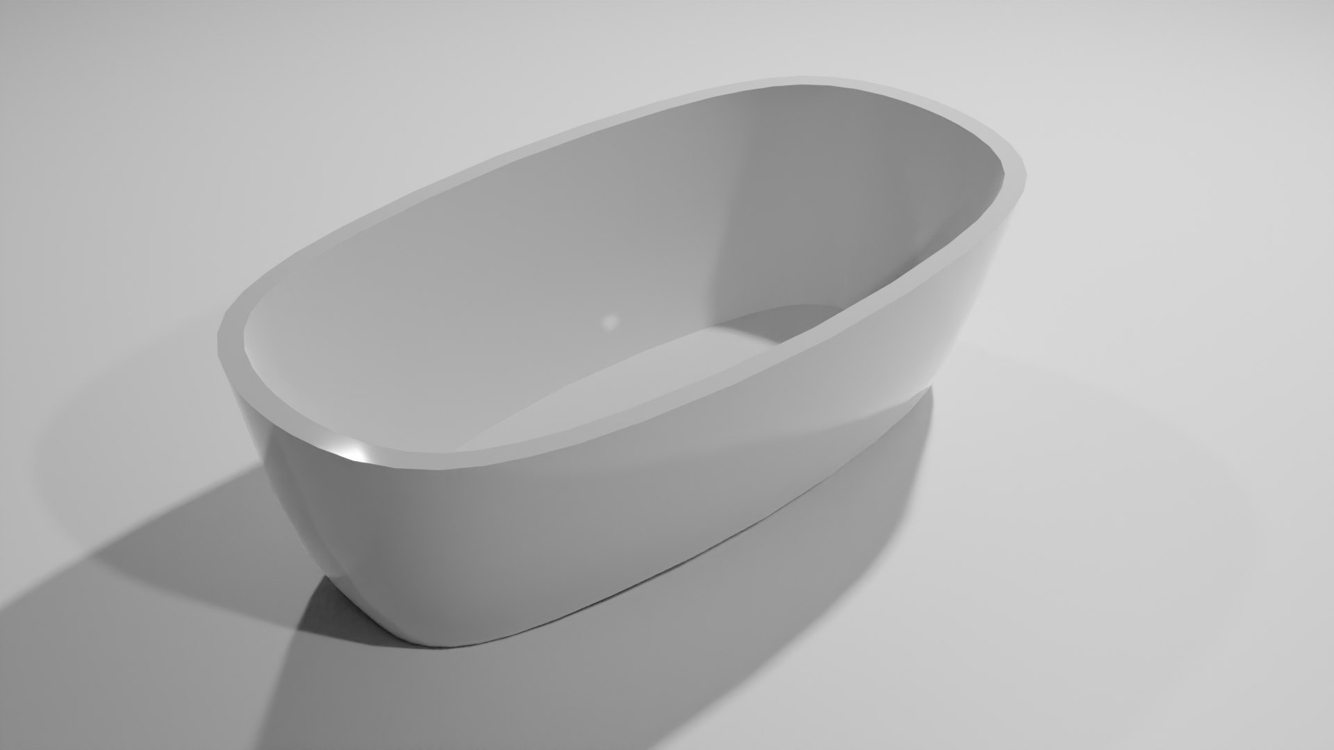 Bathtub Low Poly Game Ready 3D - TurboSquid 1991518