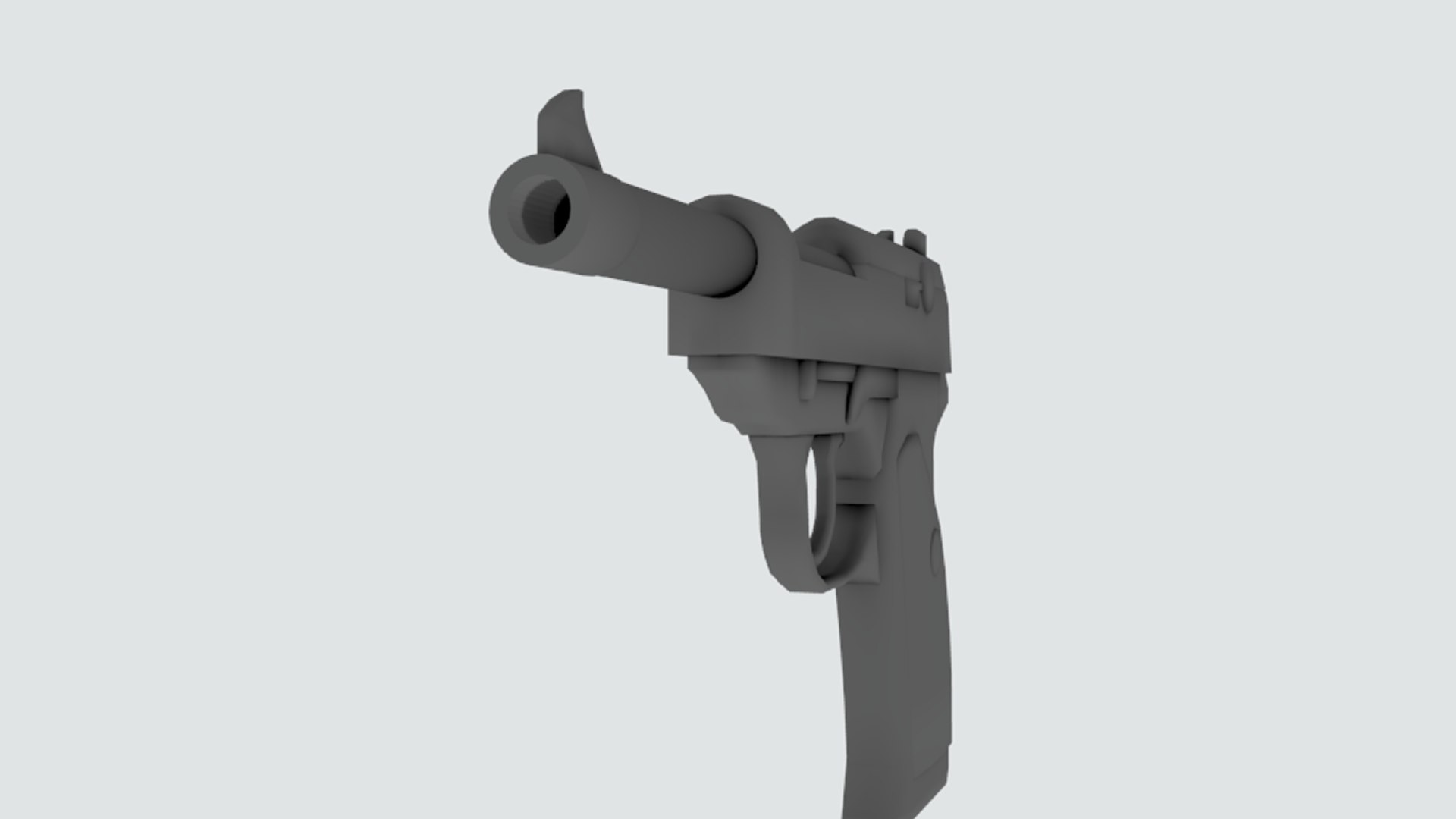 3d model walther p38 pistol