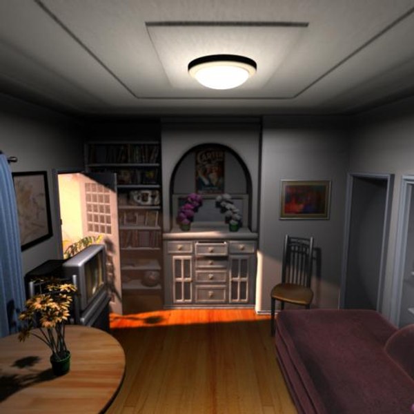 3d interior room project model
