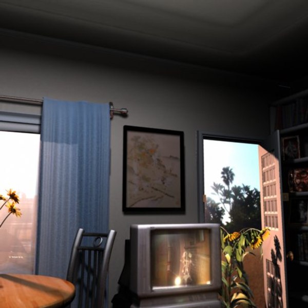 3d interior room project model