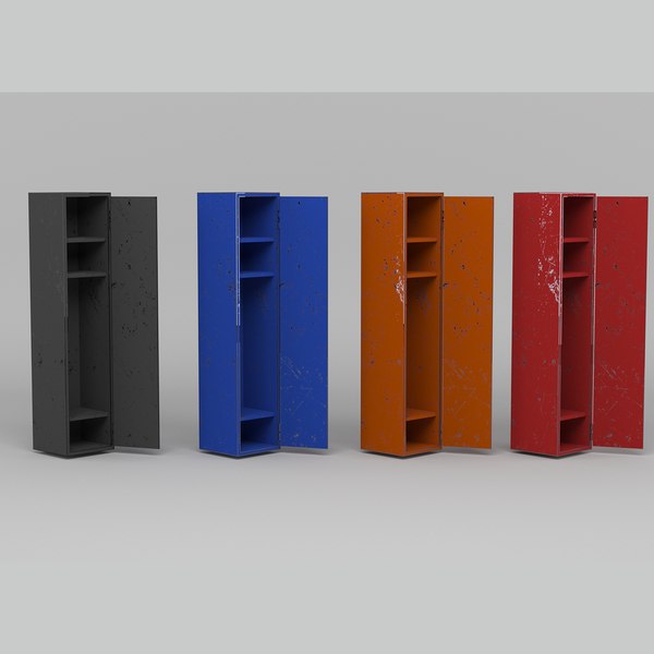 3D lockers model - TurboSquid 1809436