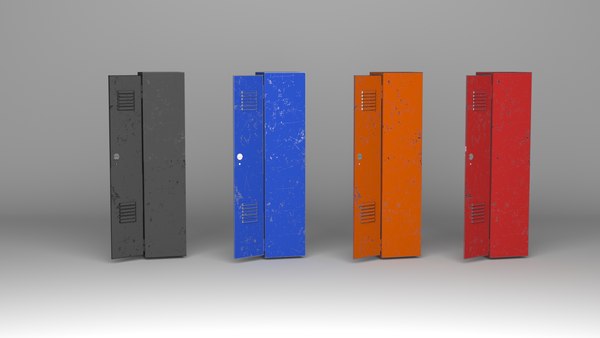 3D lockers model - TurboSquid 1809436