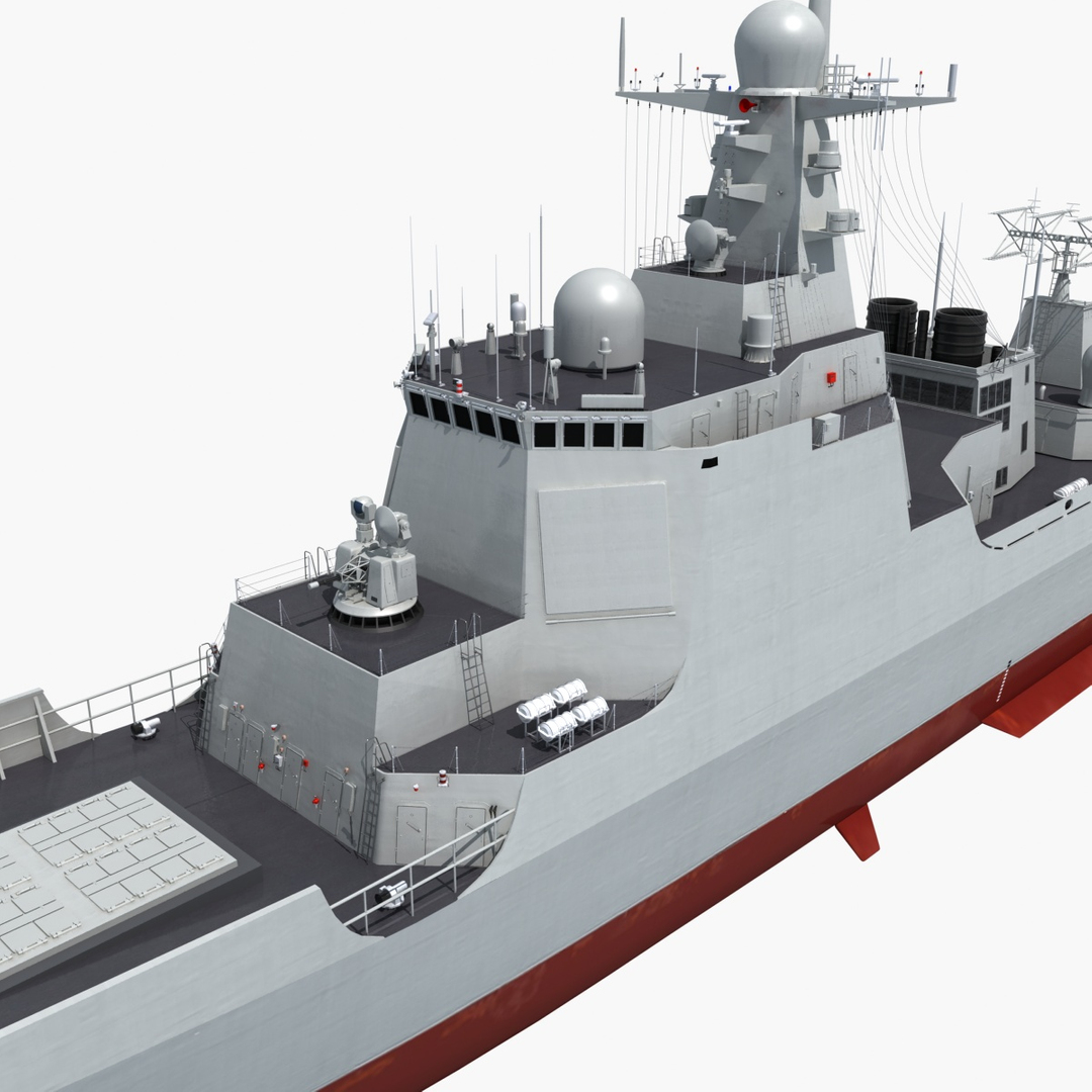 china type 052d destroyer 3d max