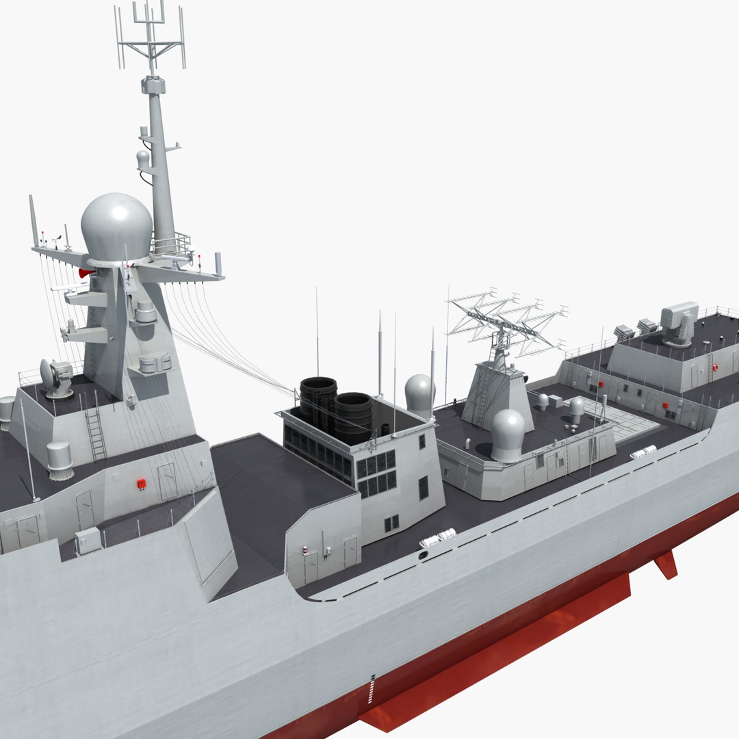 china type 052d destroyer 3d max