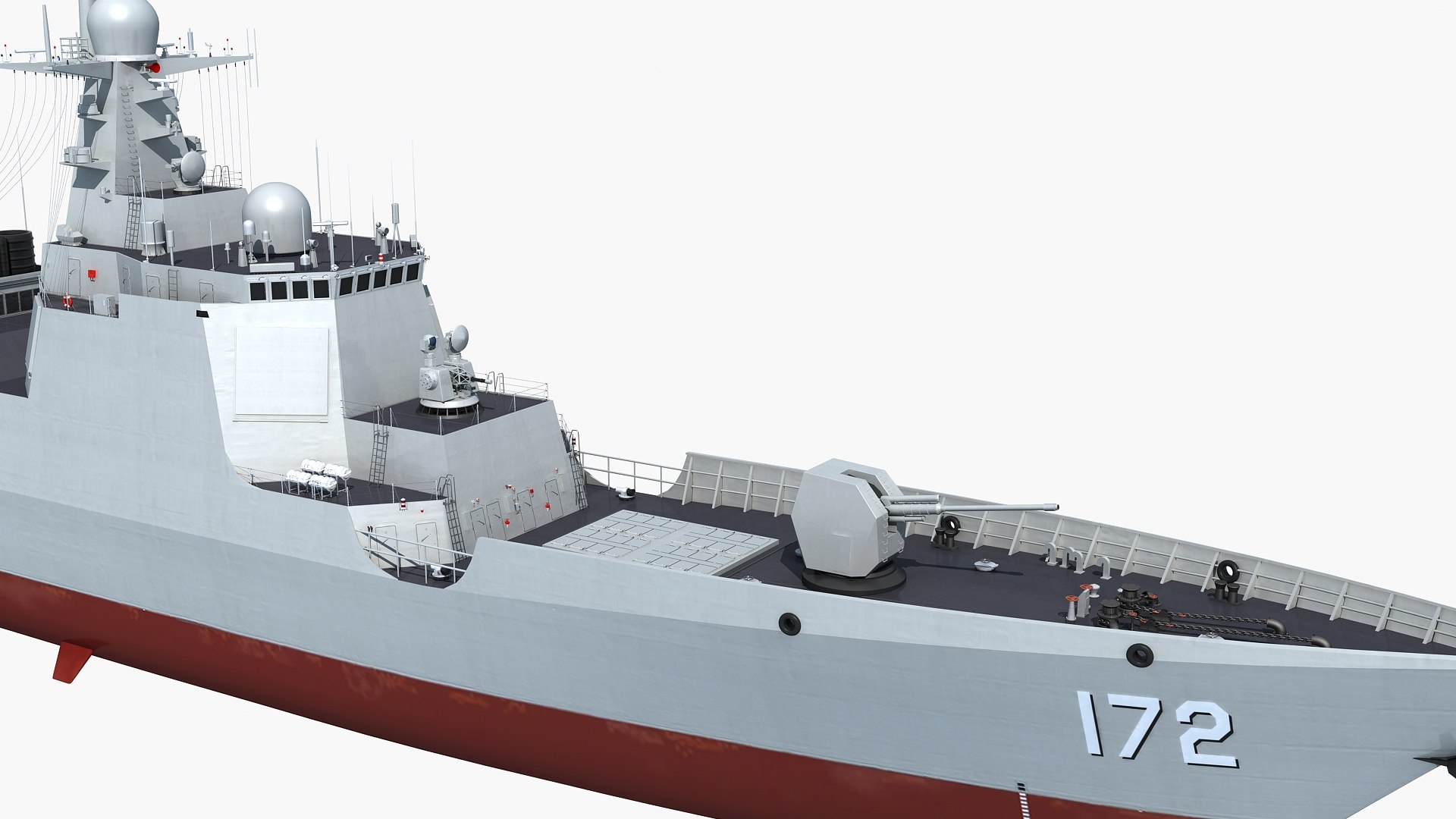 china type 052d destroyer 3d max
