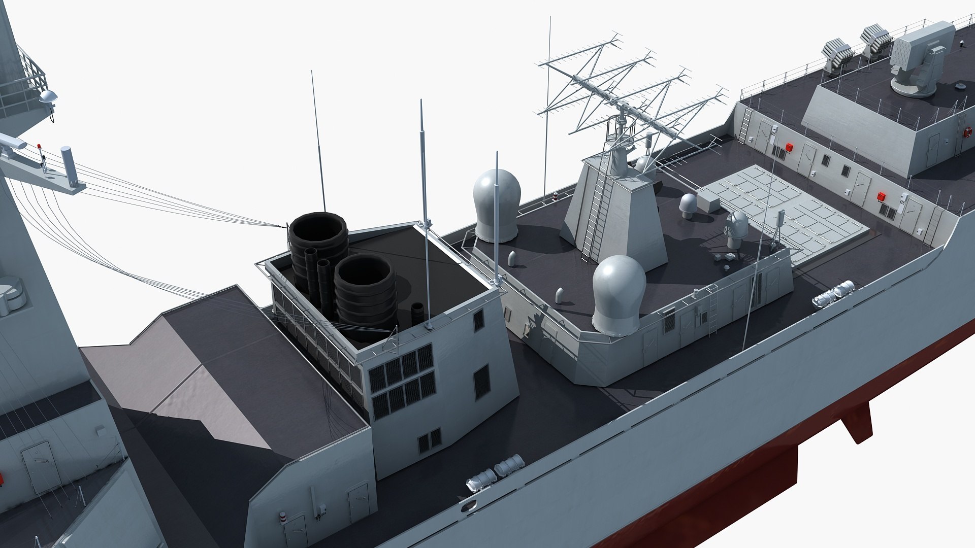 china type 052d destroyer 3d max