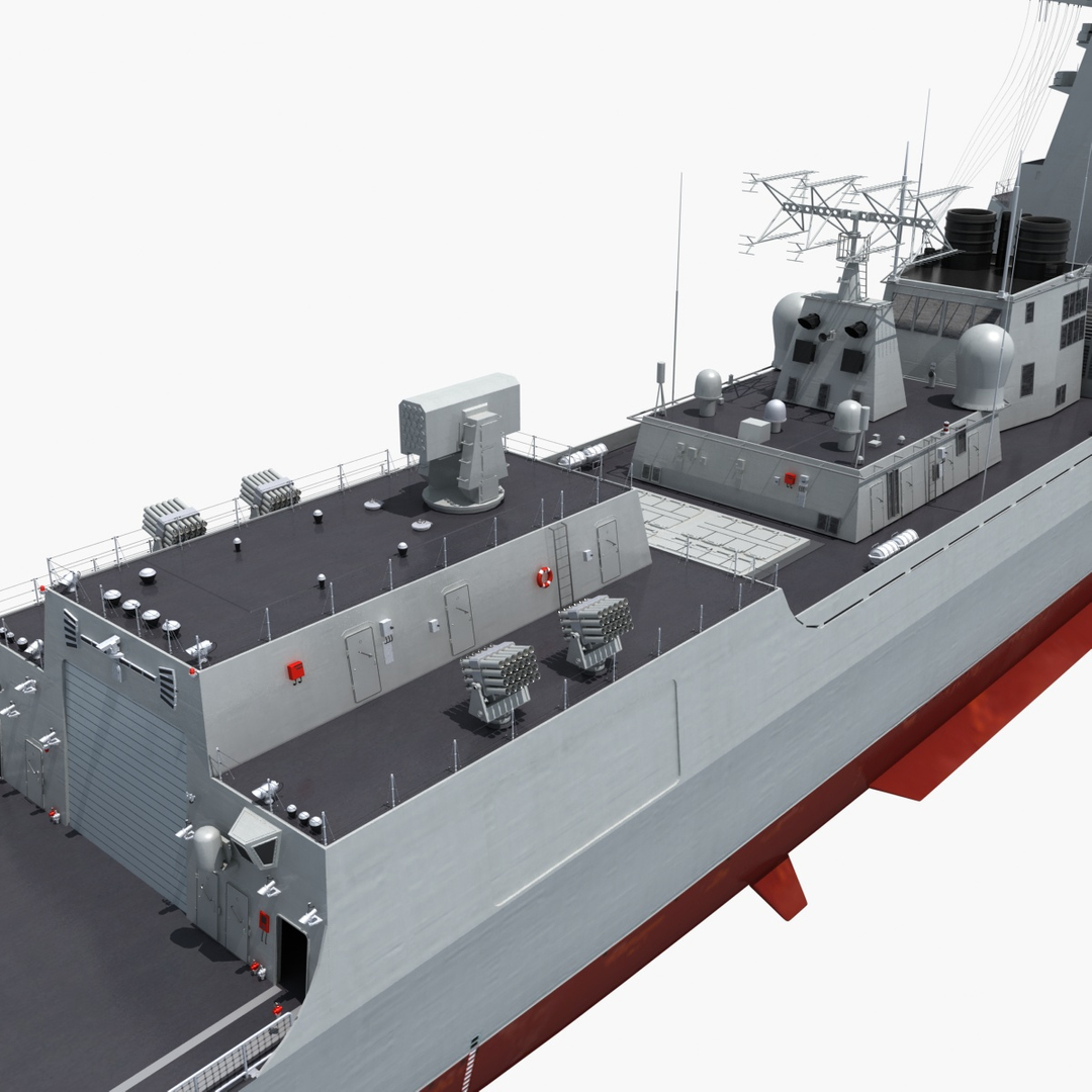 china type 052d destroyer 3d max