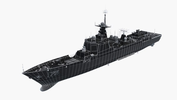 china type 052d destroyer 3d max