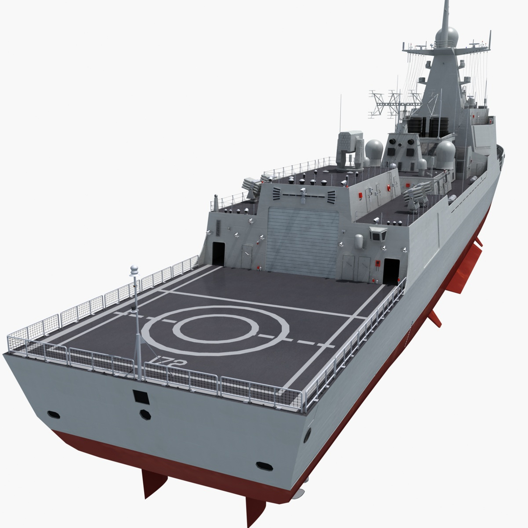 china type 052d destroyer 3d max
