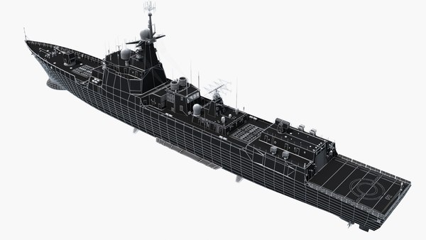 china type 052d destroyer 3d max