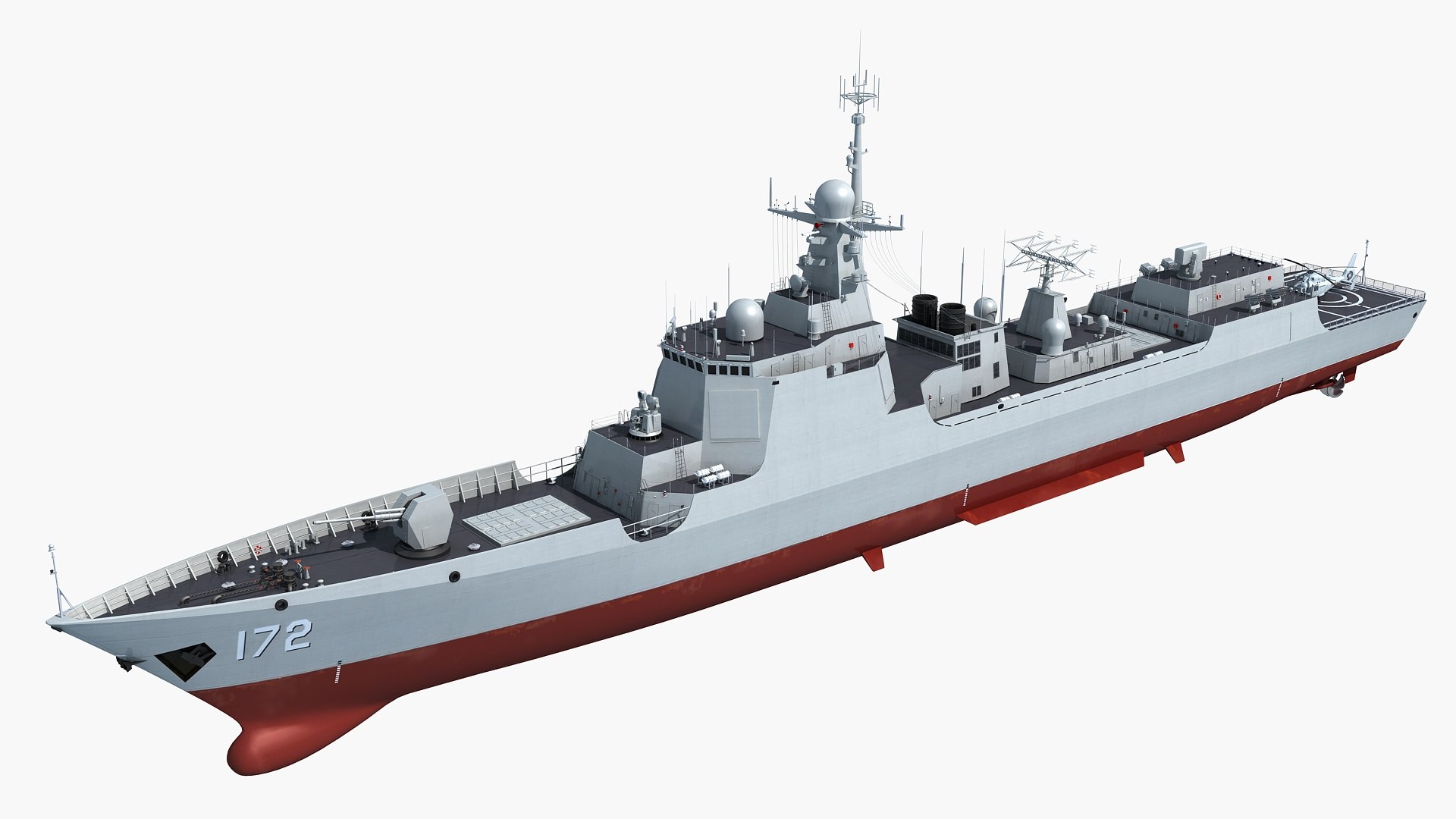 china type 052d destroyer 3d max