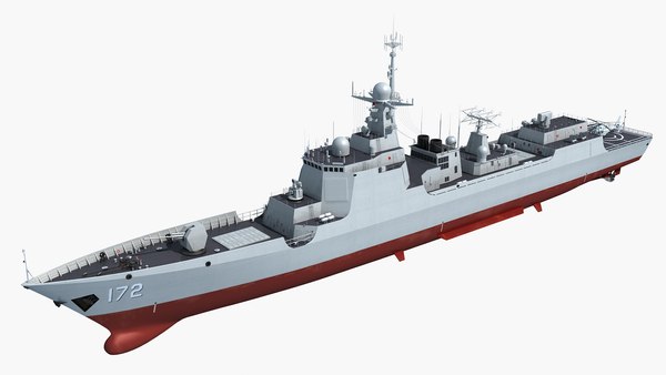 Chinesische Marine Typ 052D Zerstörer 172 3D-Modell - TurboSquid 1044677