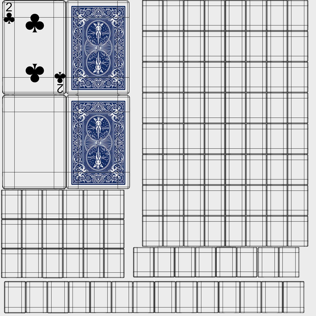 Poker Playing Cards 3D Model - TurboSquid 1495676