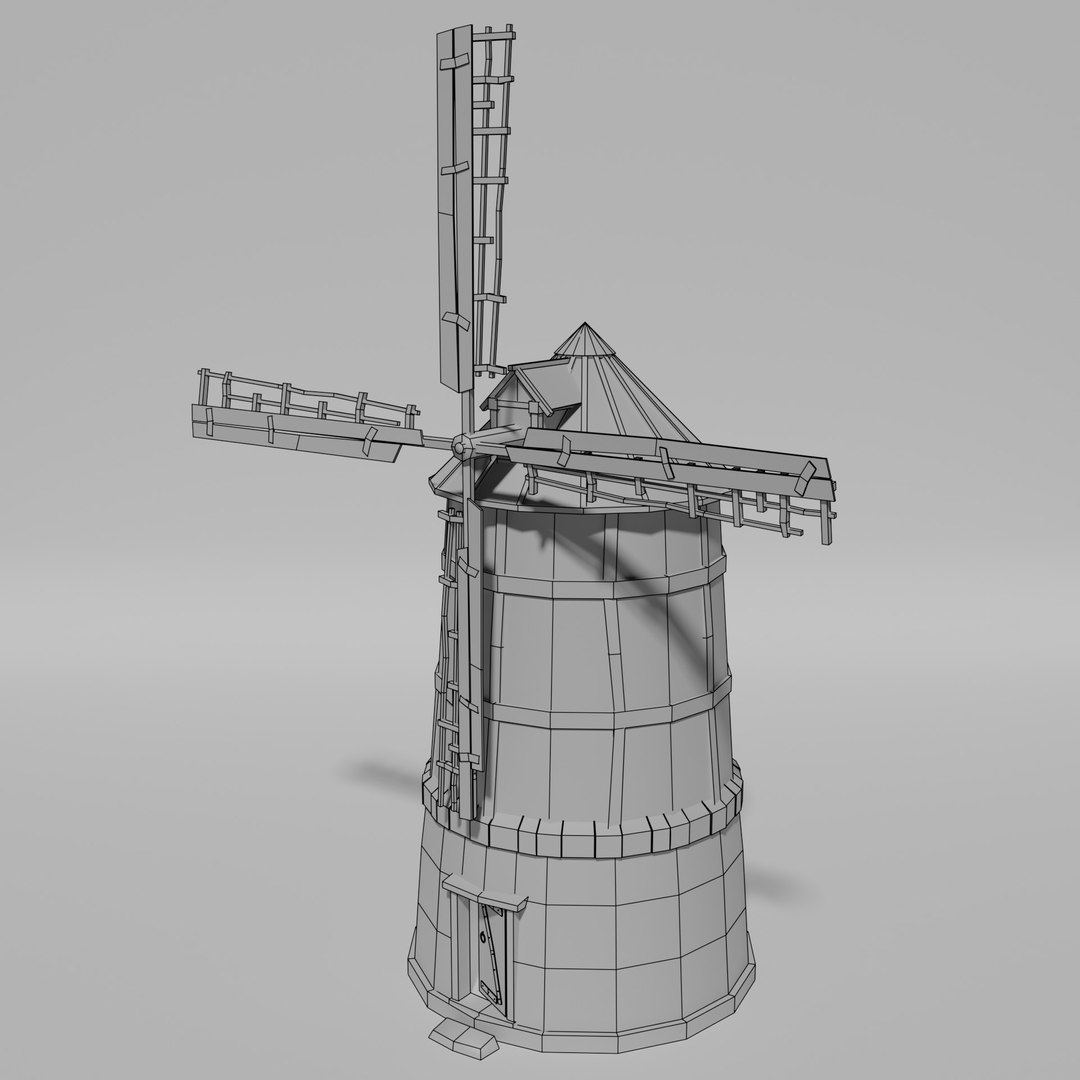 Wind Windmill Medieval 3D - TurboSquid 1675481