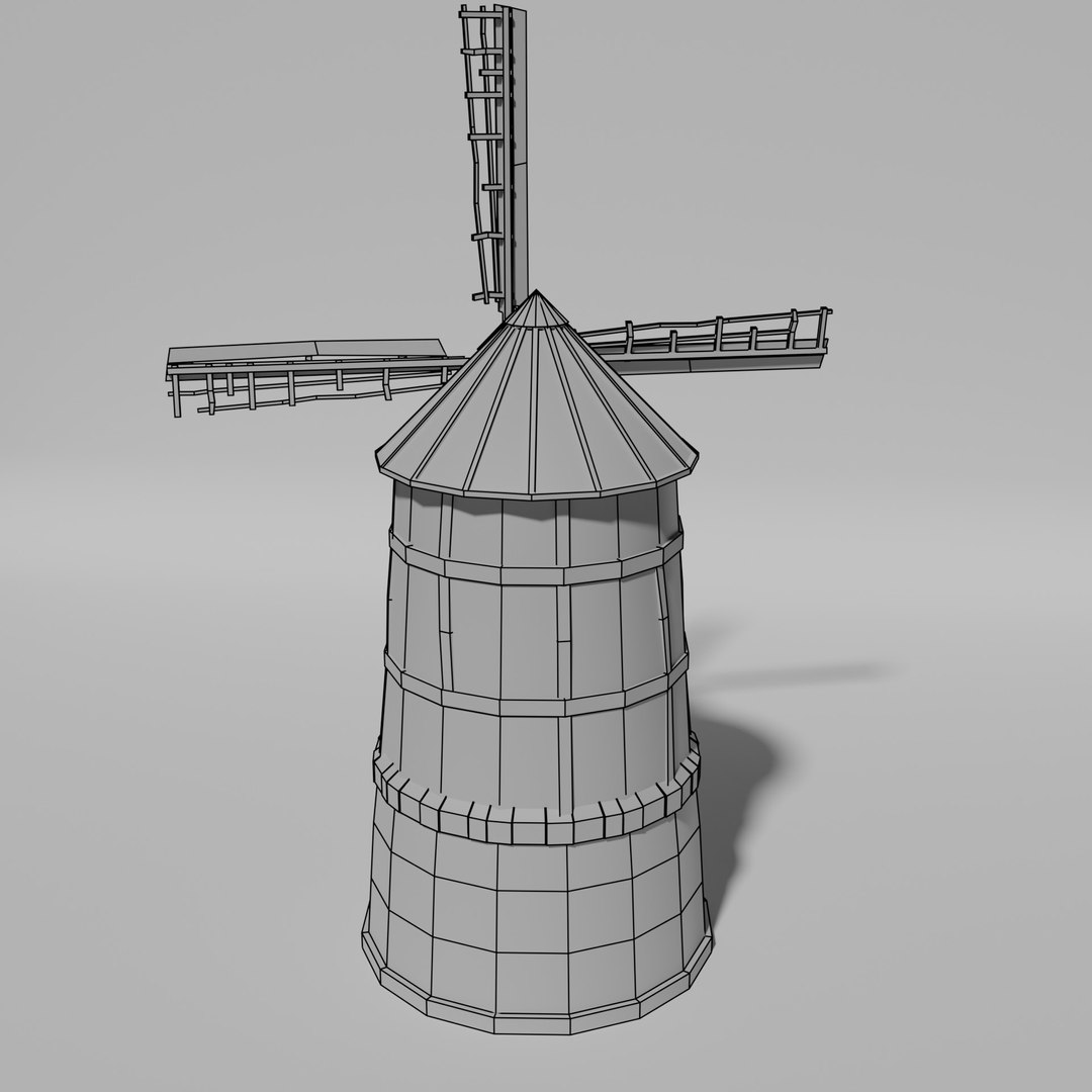 Wind Windmill Medieval 3D - TurboSquid 1675481