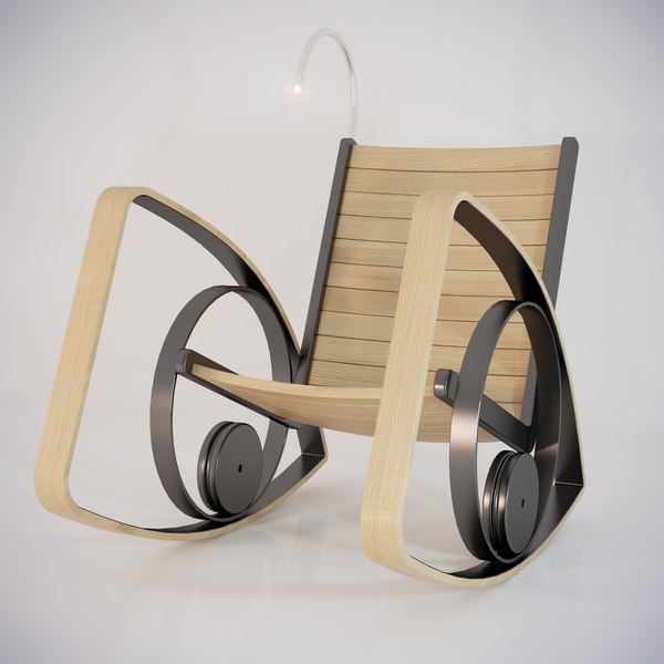3d shawn rocking chair model