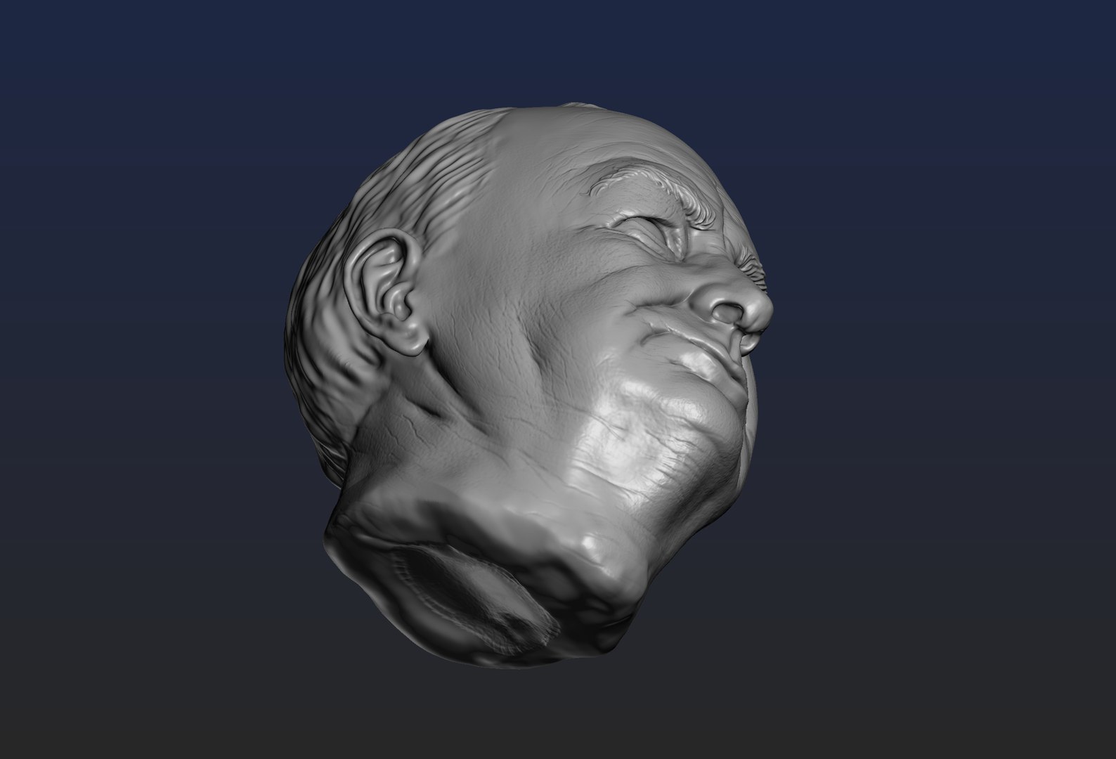 3D Model Churchill Head - TurboSquid 1876439