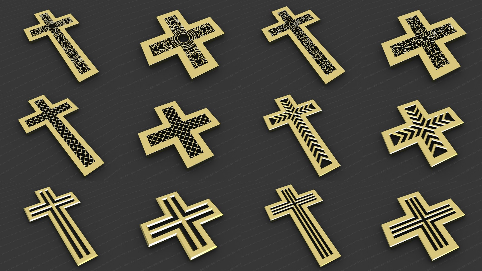 3D Crosses Vol 2 - TurboSquid 1488655