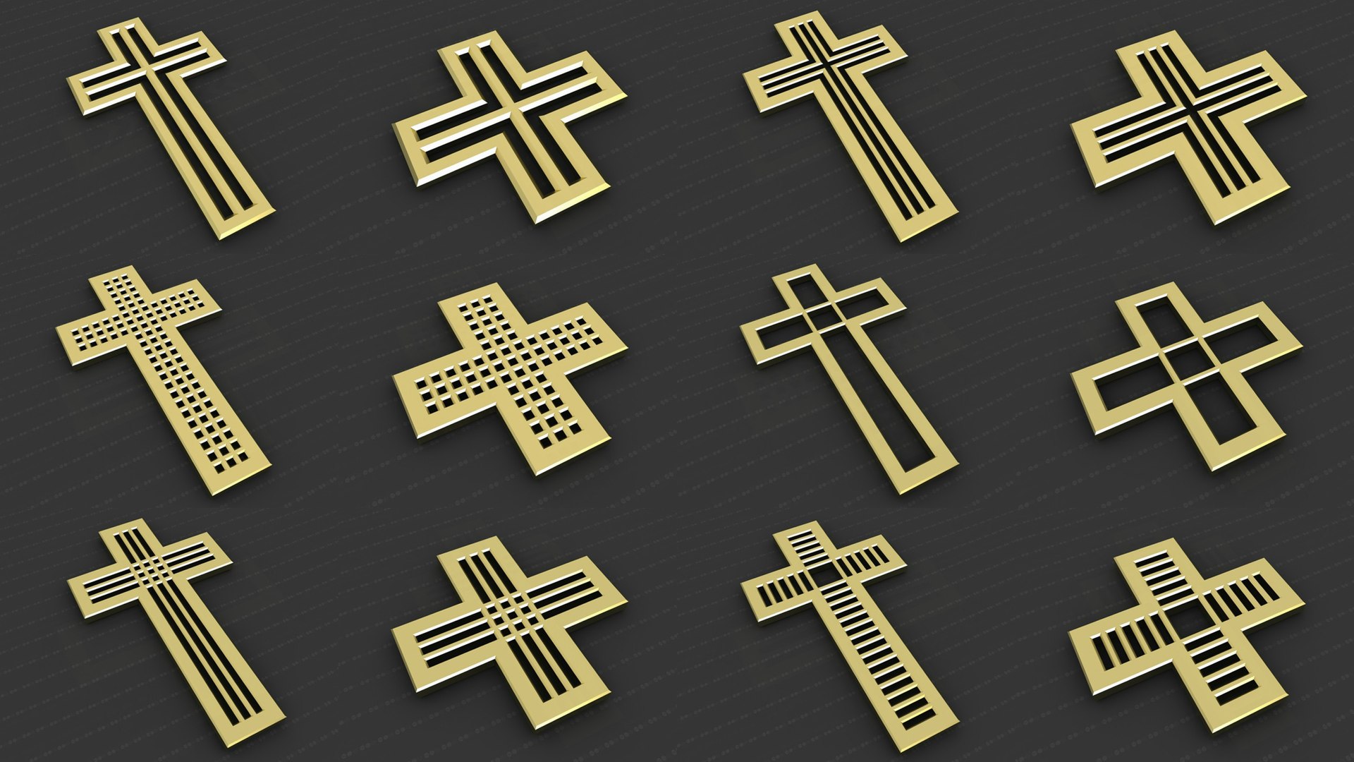 3D Crosses Vol 2 - TurboSquid 1488655