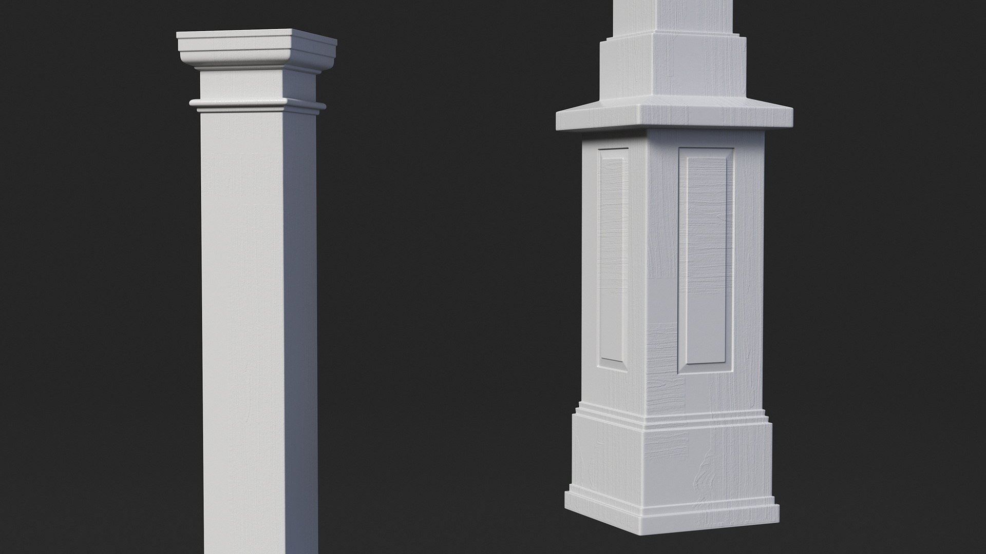Pedestal Column Wrap 3D Model - TurboSquid 2144090