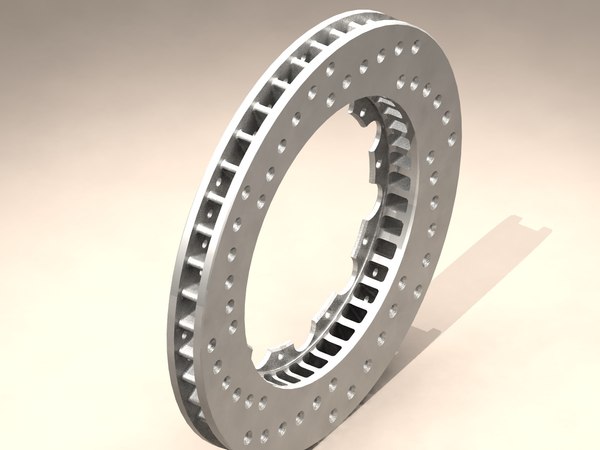 drilled disc 3d model