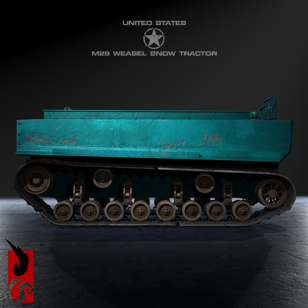 United States Wwii M29 3d Model