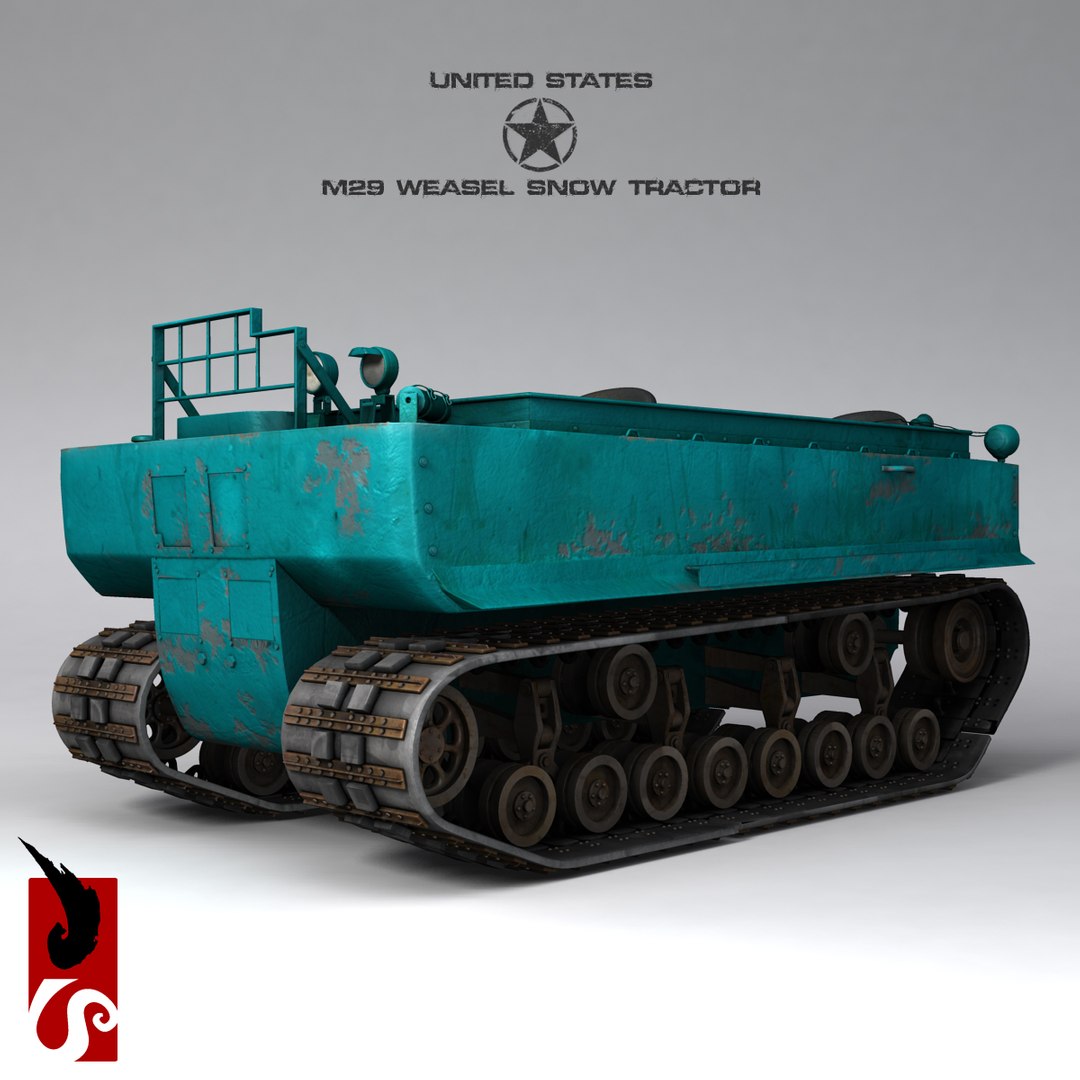 United States Wwii M29 3d Model