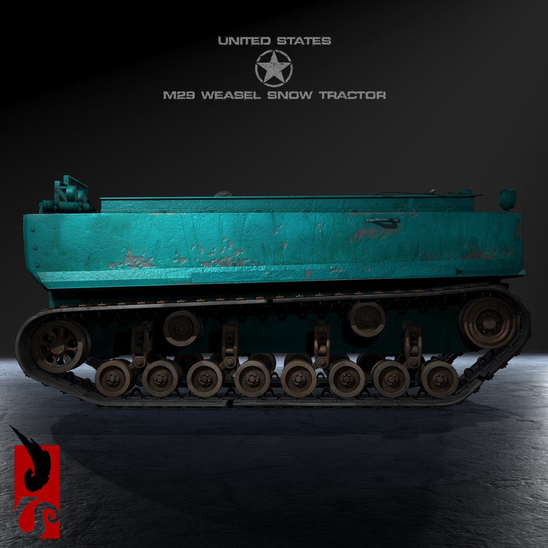 United States Wwii M29 3d Model