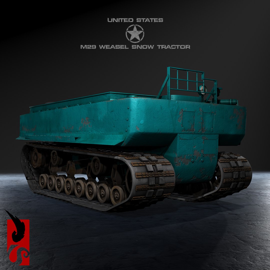 United States Wwii M29 3d Model