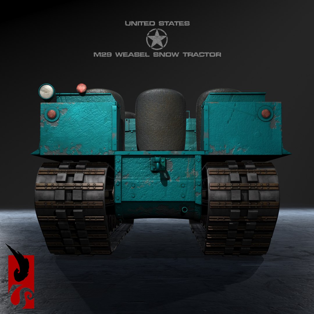 United States Wwii M29 3d Model