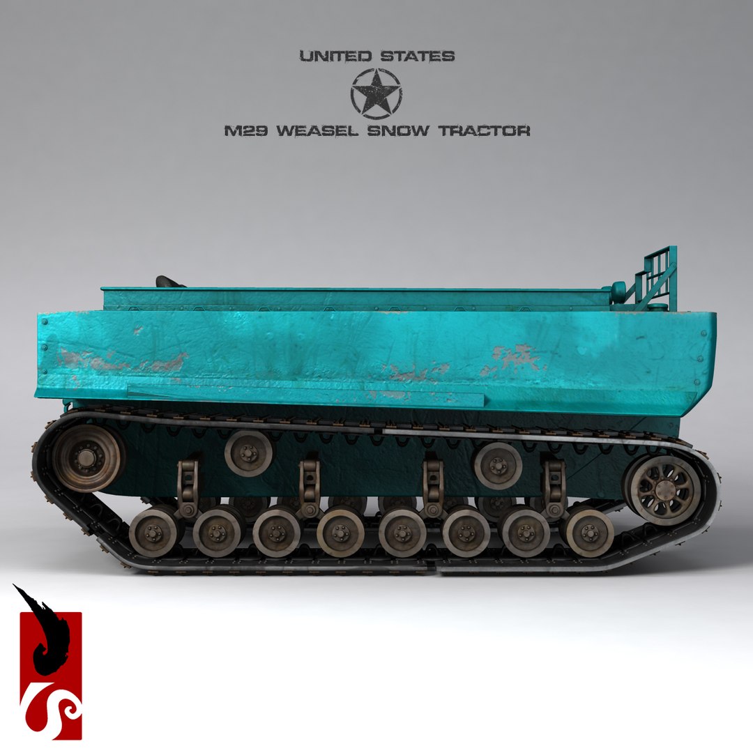 United States Wwii M29 3d Model