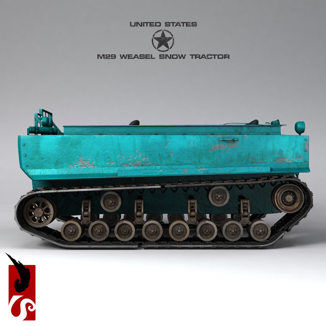 United States Wwii M29 3d Model