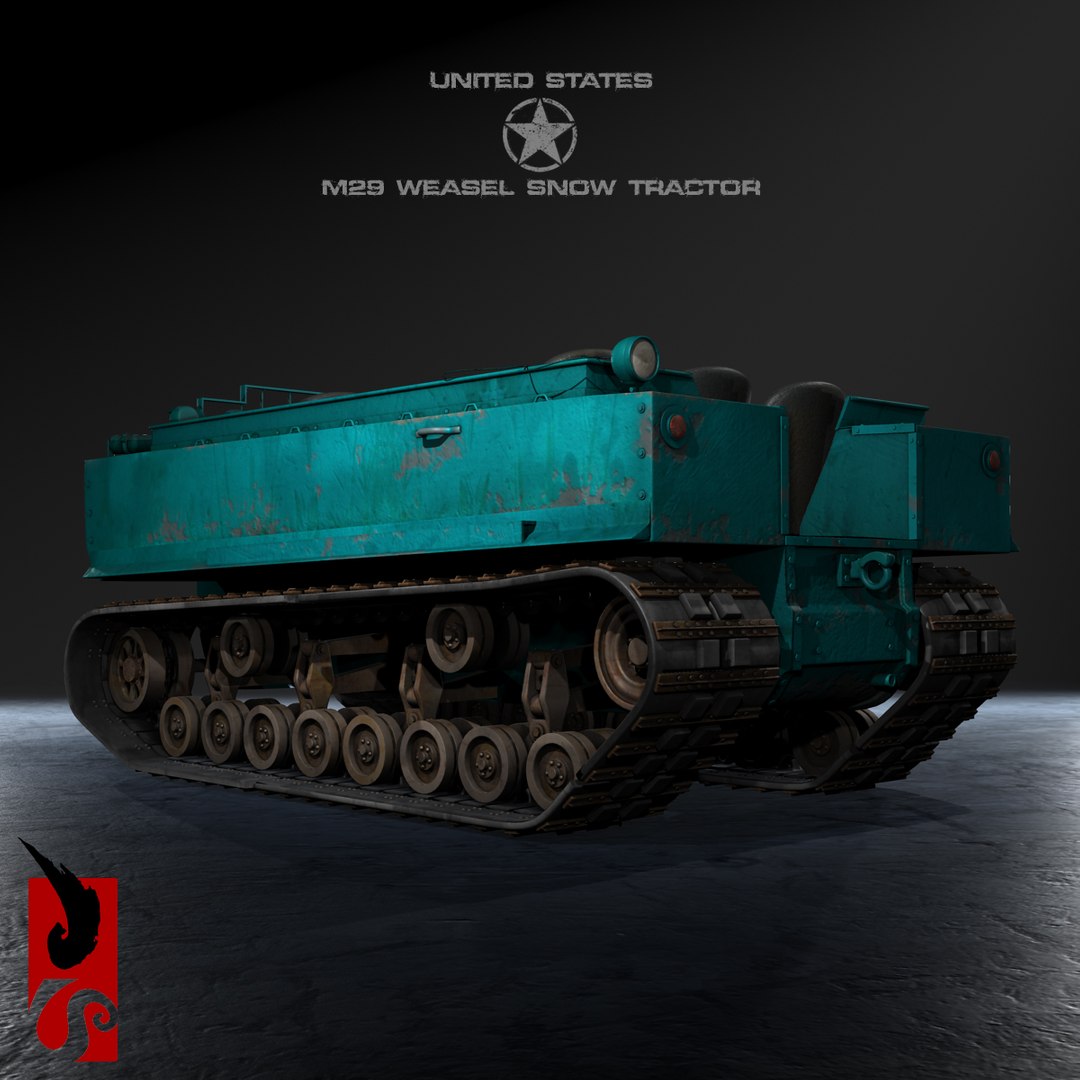 United States Wwii M29 3d Model