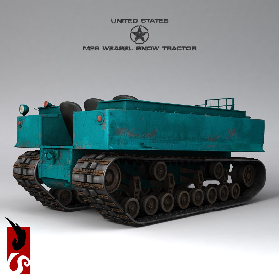 United States Wwii M29 3d Model