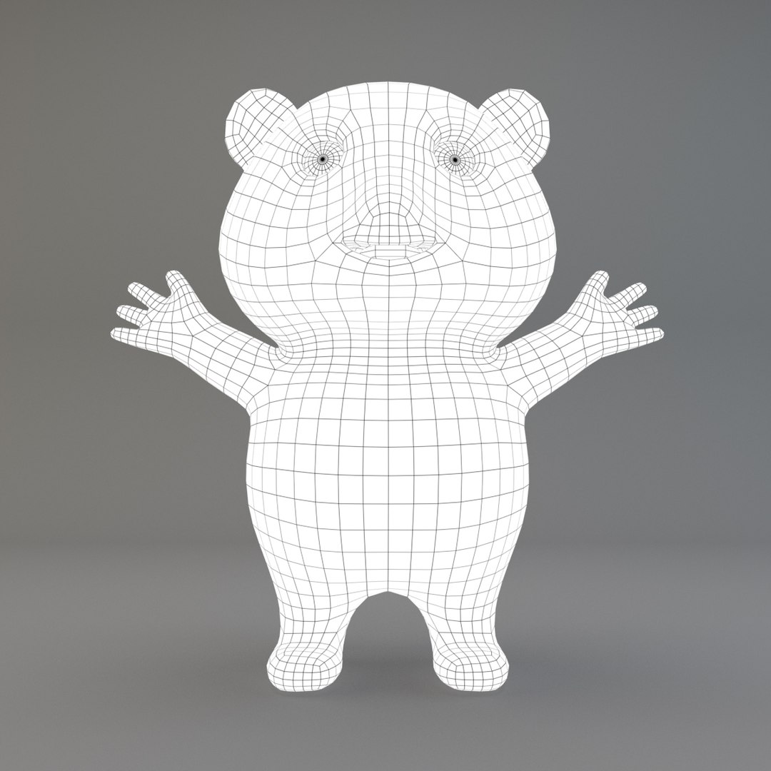 Cartoon Panda Model - TurboSquid 1218710
