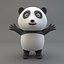 Cartoon Panda Model - TurboSquid 1218710
