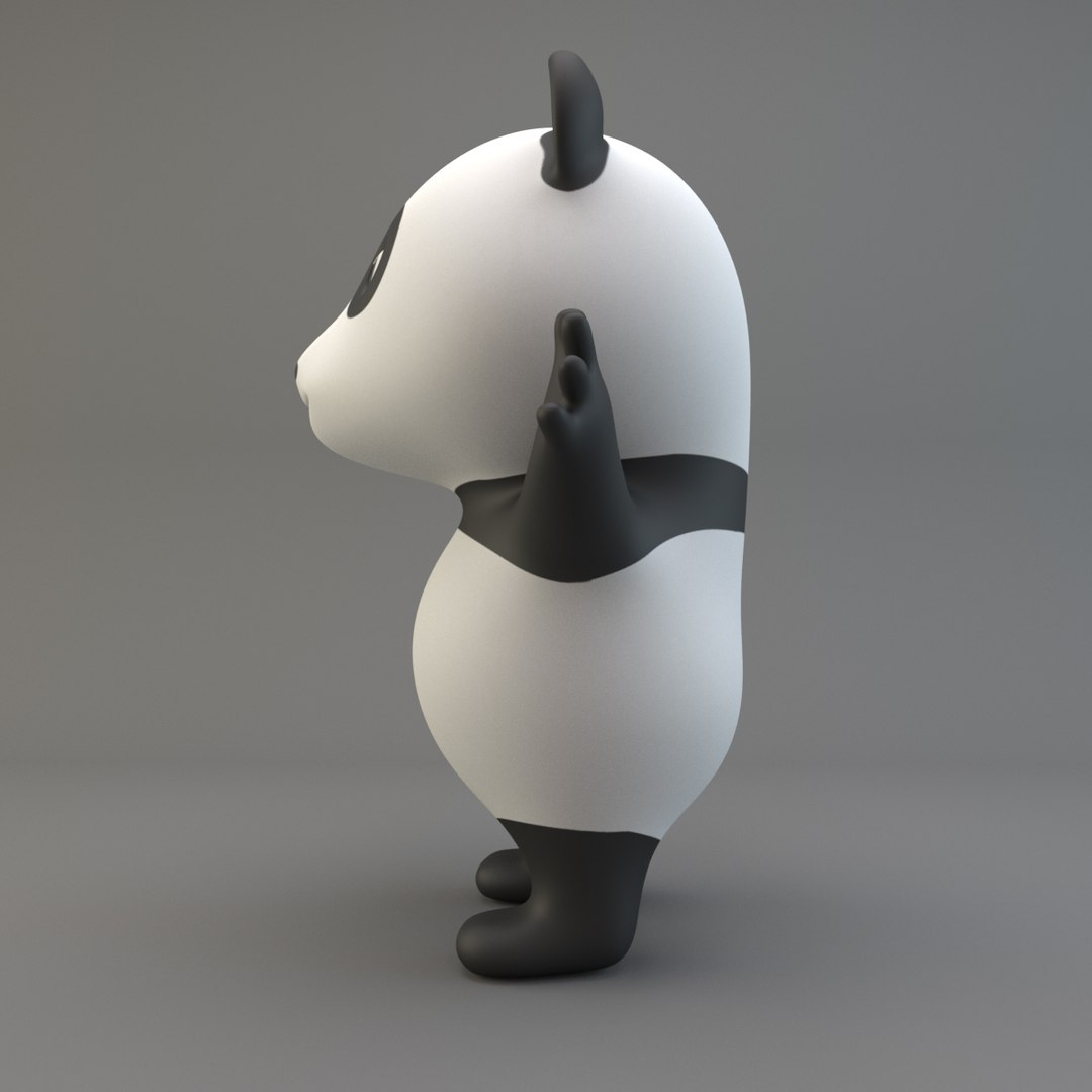 Cartoon Panda Model - TurboSquid 1218710